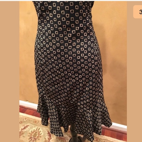 Arnold Scaasi | Dresses | Vintage Scaasi Black Silk Square Cocktail ...